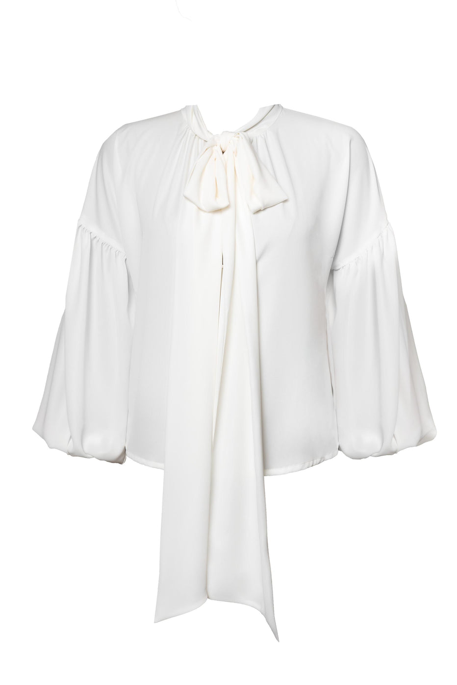 White Ruffled Sleeves Chiffon Shirt – Belma Tvico
