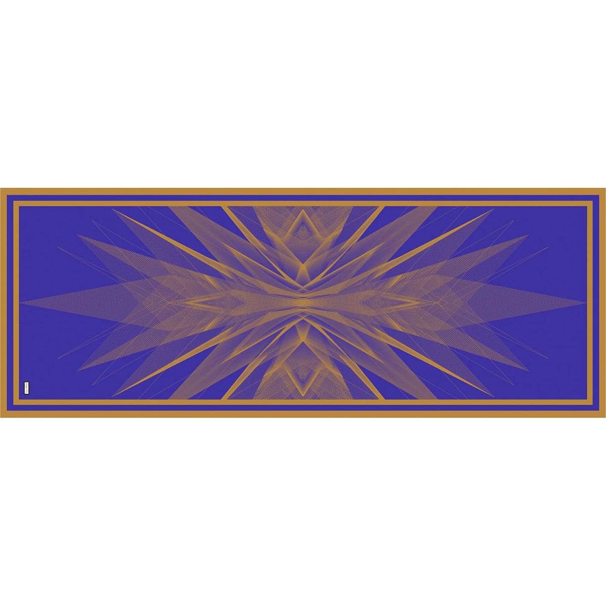 Cobalt Blue Centauri Printed Rectangular Silk Scarf – Belma Tvico
